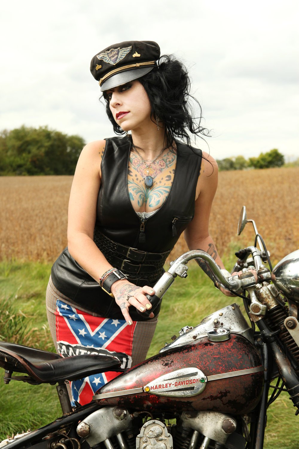 Danielle Colby Tattoo With Harley's Bike - | Tattoomagz › Tattoo ...